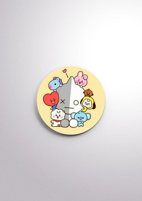 BT21 Scratch-Proof Button Badge – Wholesy.CO