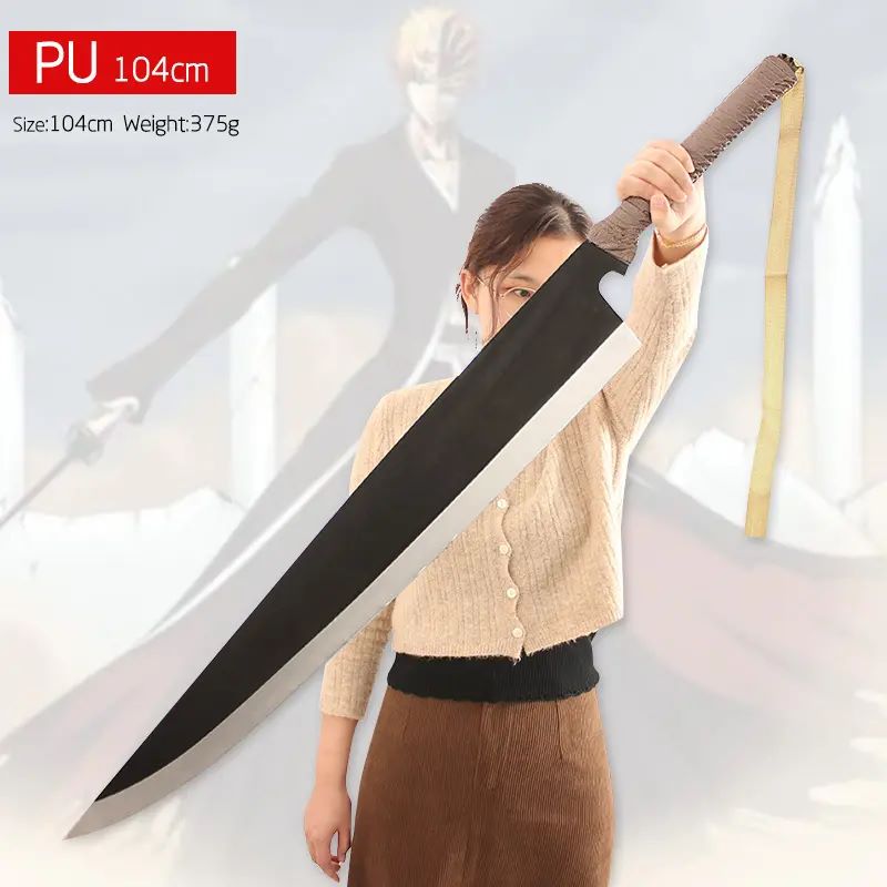 Bleach Anime Ichigo Kurosaki's Zangetsu Wooden Life Size Practice Kata ...